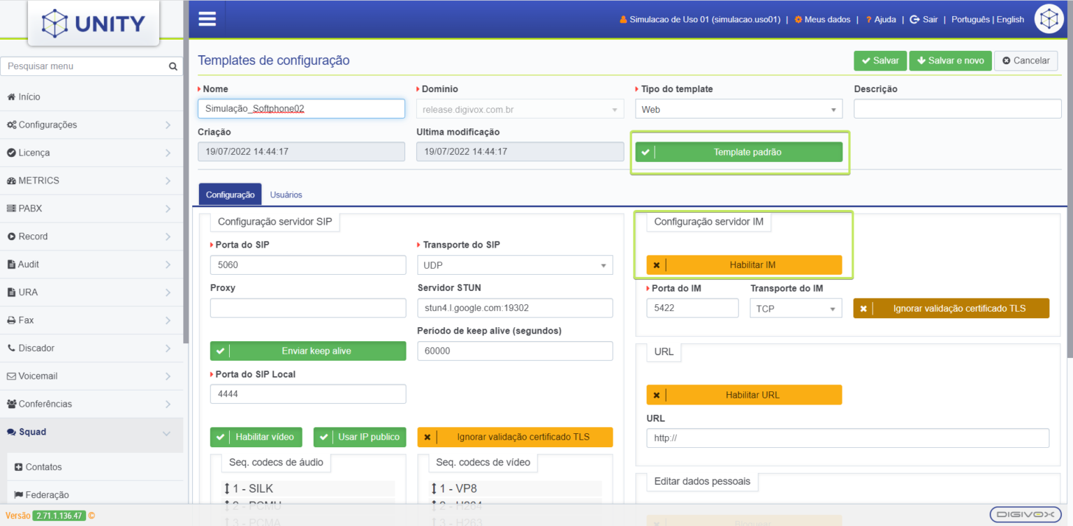 Cadastrar usuário no Softphone – Docs SmartSpace