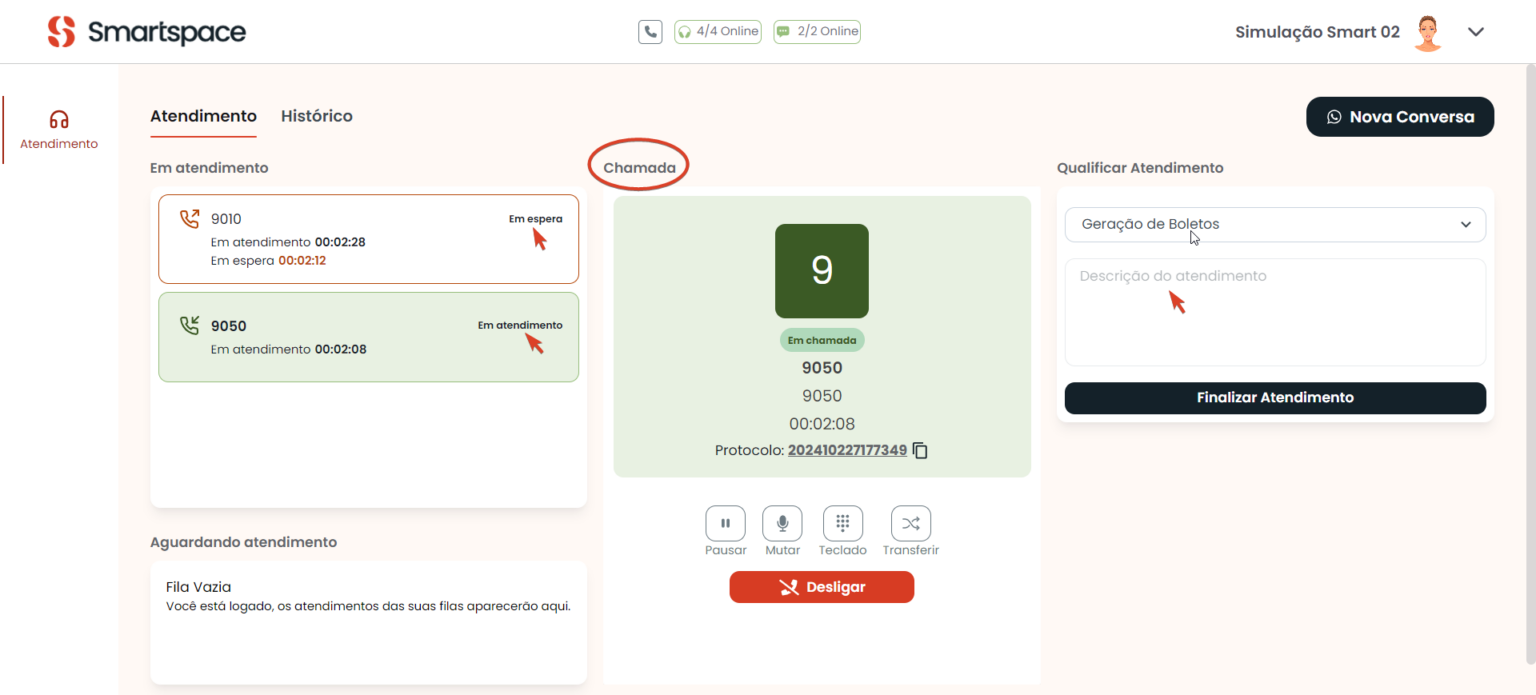 Atendimento por Canais de voz – Docs SmartSpace